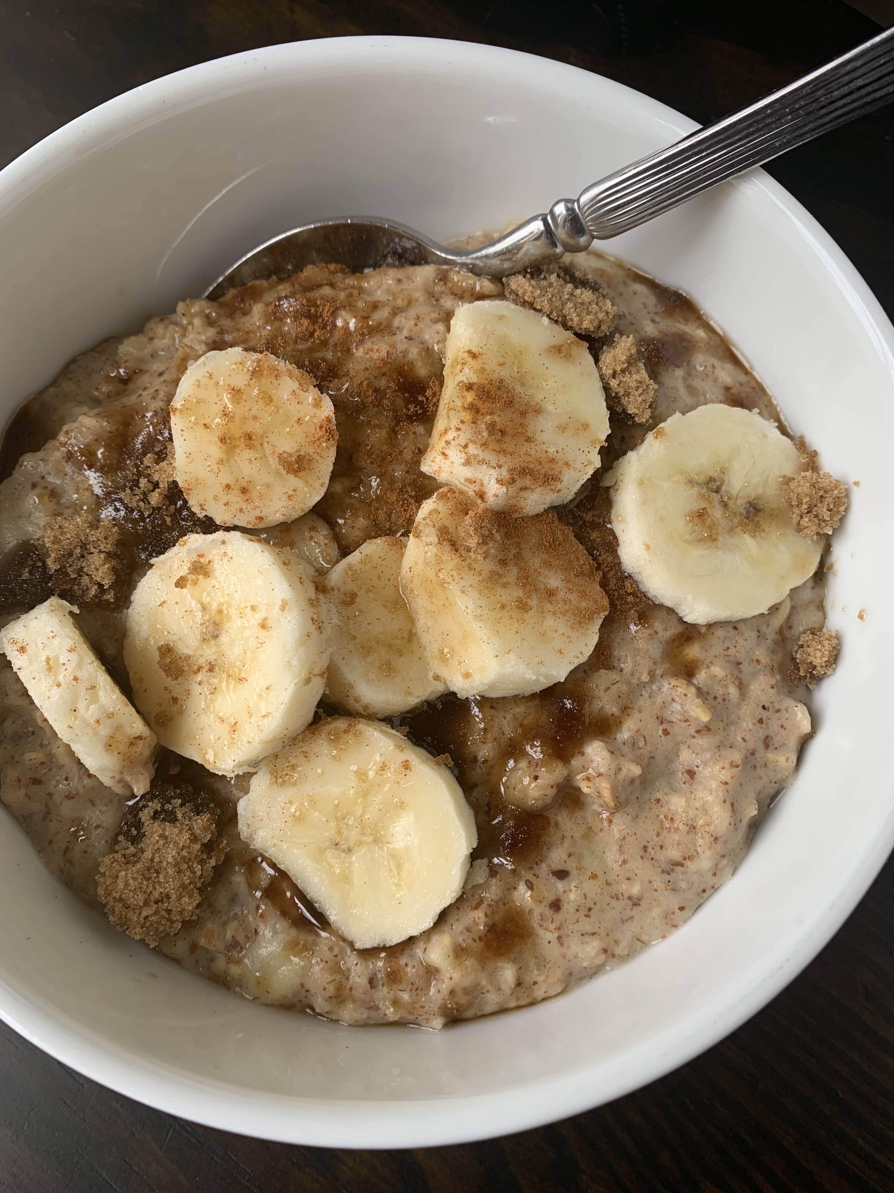 Banana Almond Butter Oatmeal • In the Kitchen with Steff