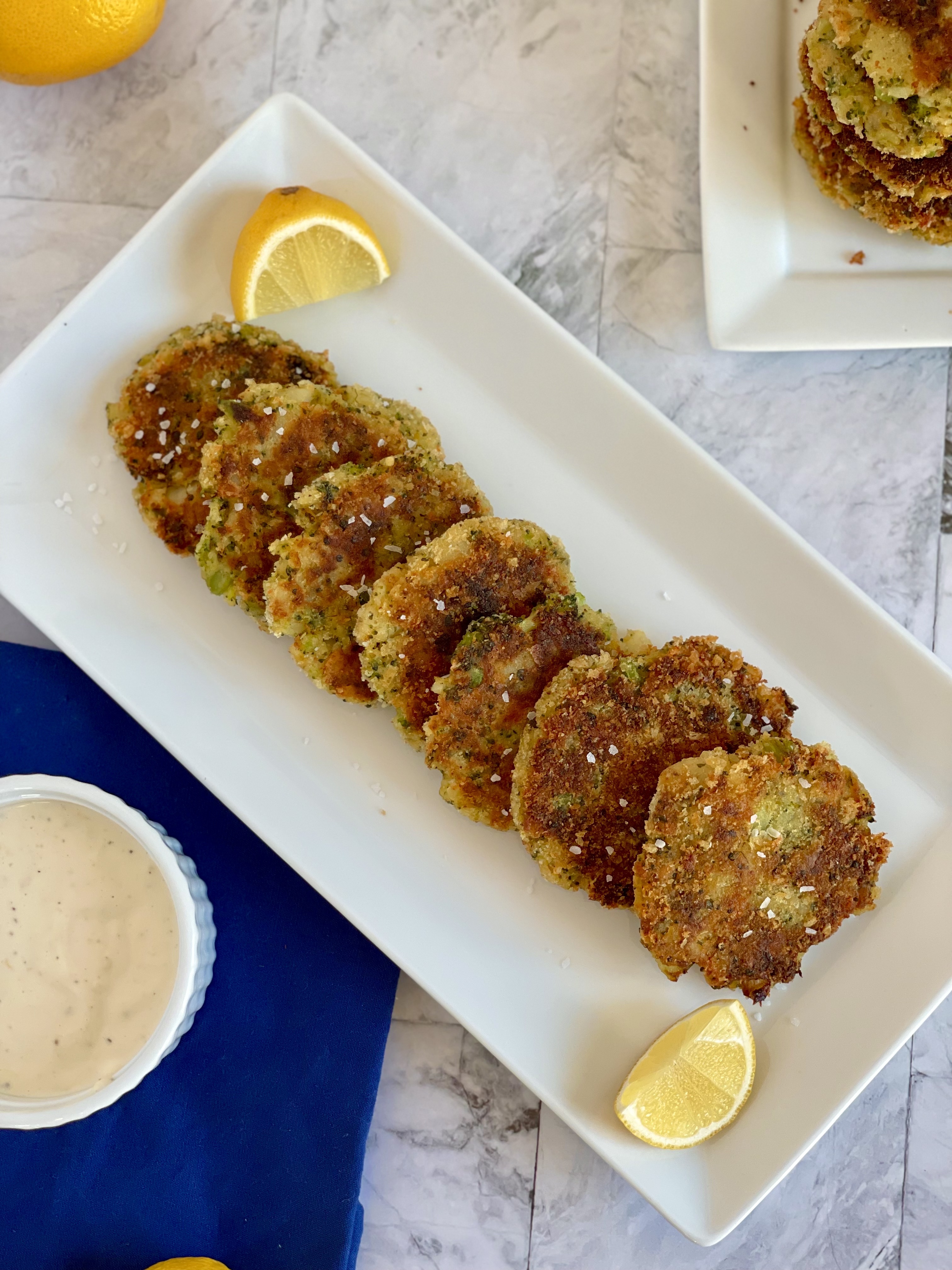 Broccoli Cheese Fritters • In the Kitchen with Steff