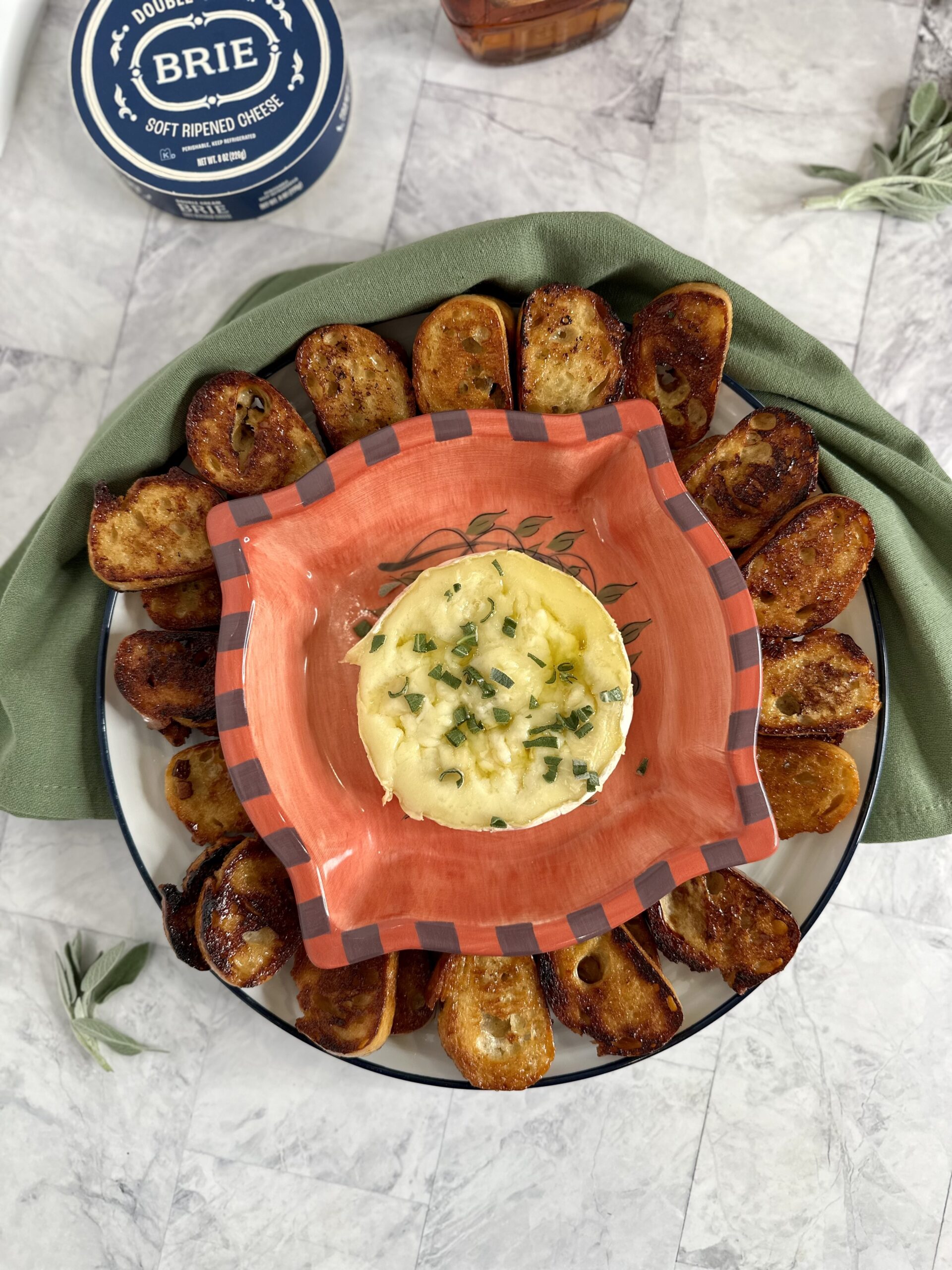 Warm Brie with Maple Crostini • In the Kitchen with Steff